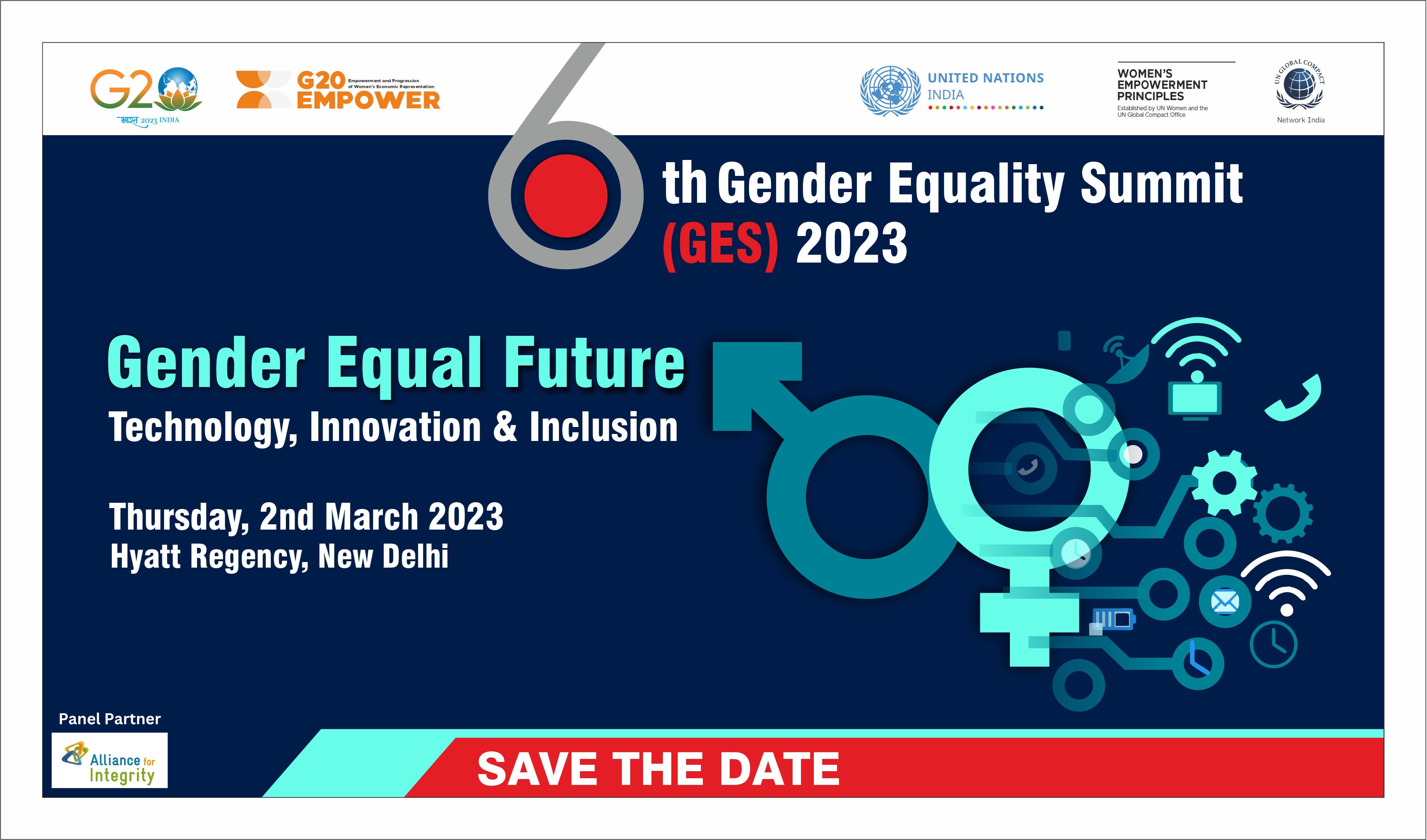 Gender Equality Summit 2023: Gender Equal Future - Technology, Innovation & Inclusion - Alliance ...